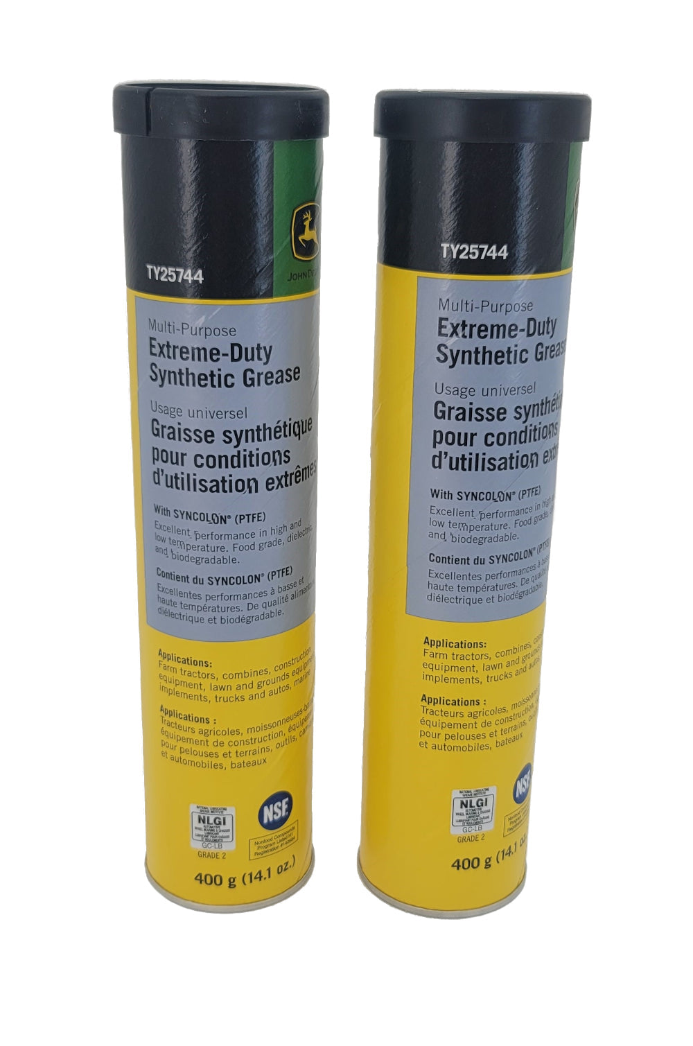 John Deere Original Equipment (2 PACK) Extreme-Duty Synthetic Grease ...