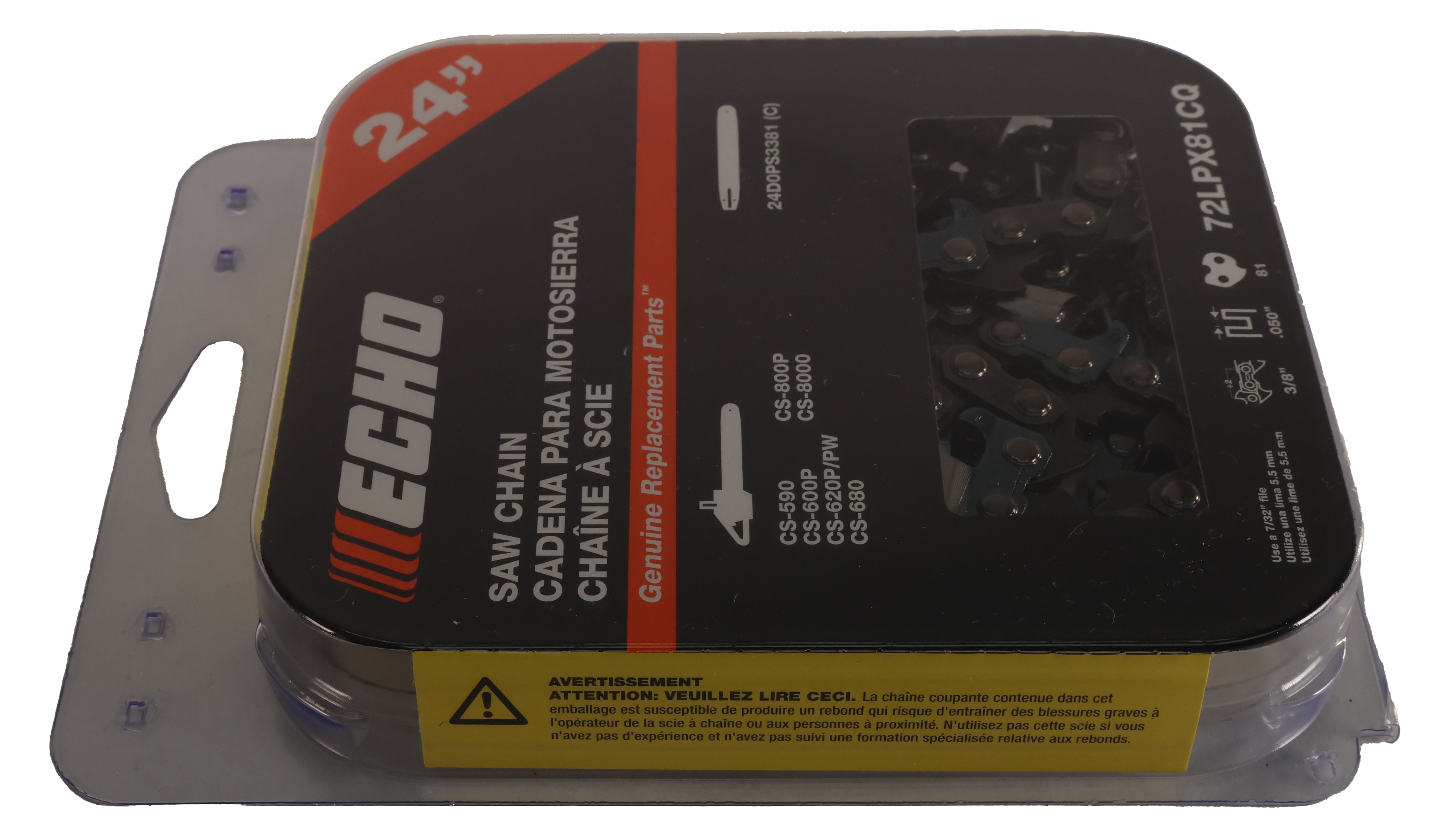 Echo Original Equipment SAW CHAIN - 24" - 72LPX81CQ