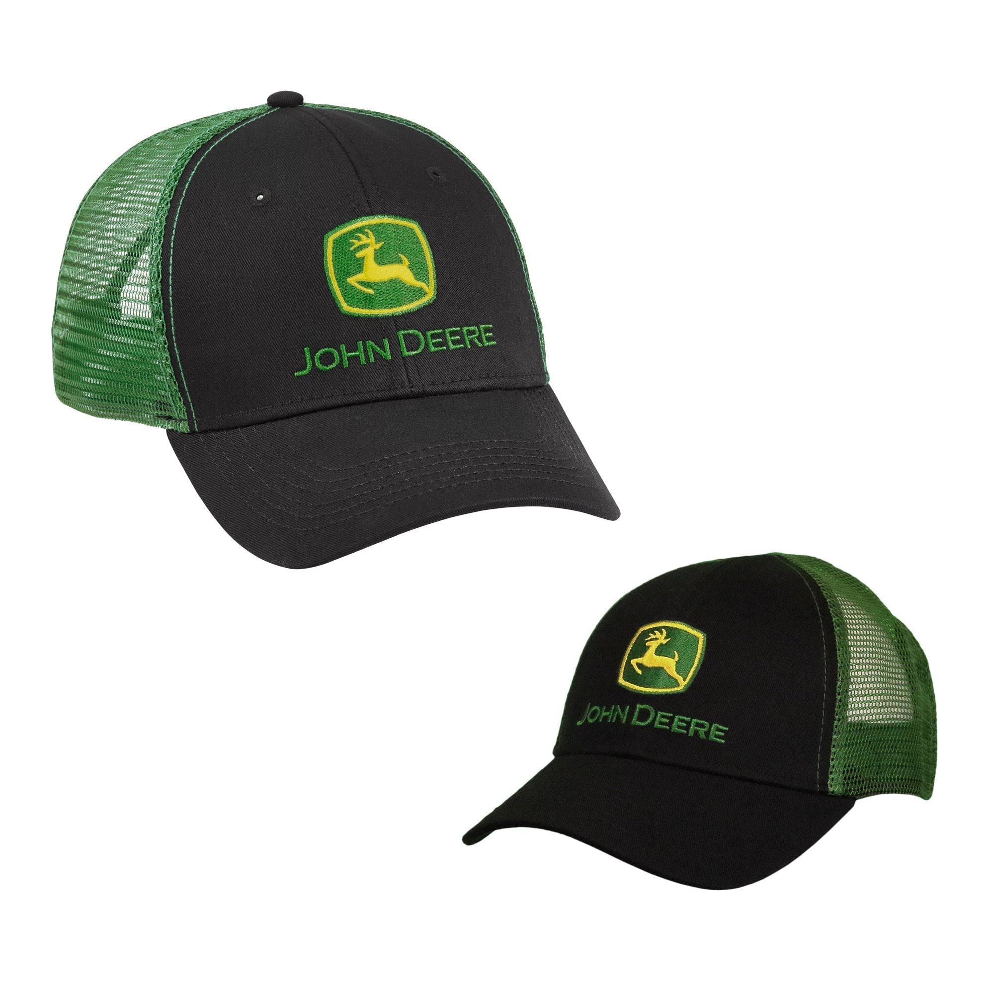 John Deere Two Tone Black & Green Cap Adult and Toddler Set - LP73507 ...