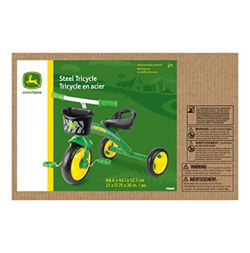 John Deere Ride On Steel Tricycle with Basket - LP76753 – AGNLAWN.com