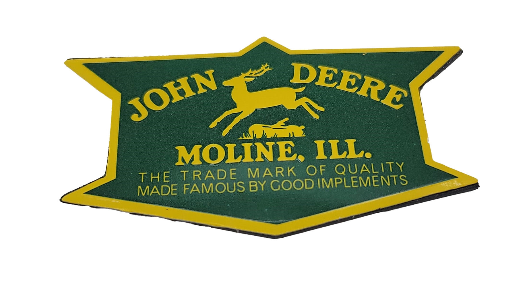 John Deere Badge Embossed Magnet - LP71672 – AGNLAWN.com
