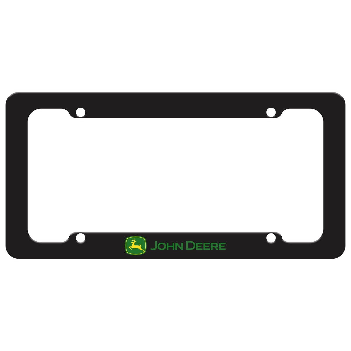 John Deere Matte Black Plastic License Frame - LP76098